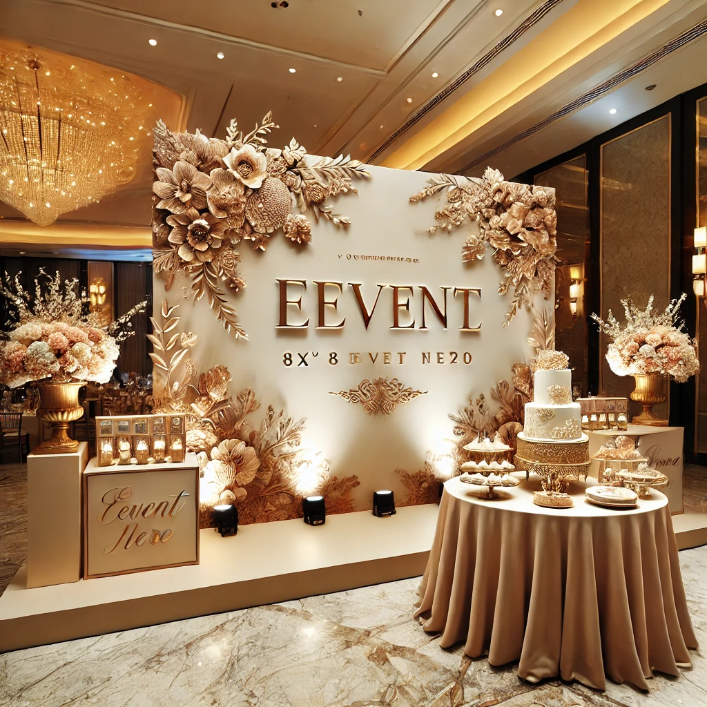 Custom Foam Board or Fabric Backdrops - VNV Luxury Events